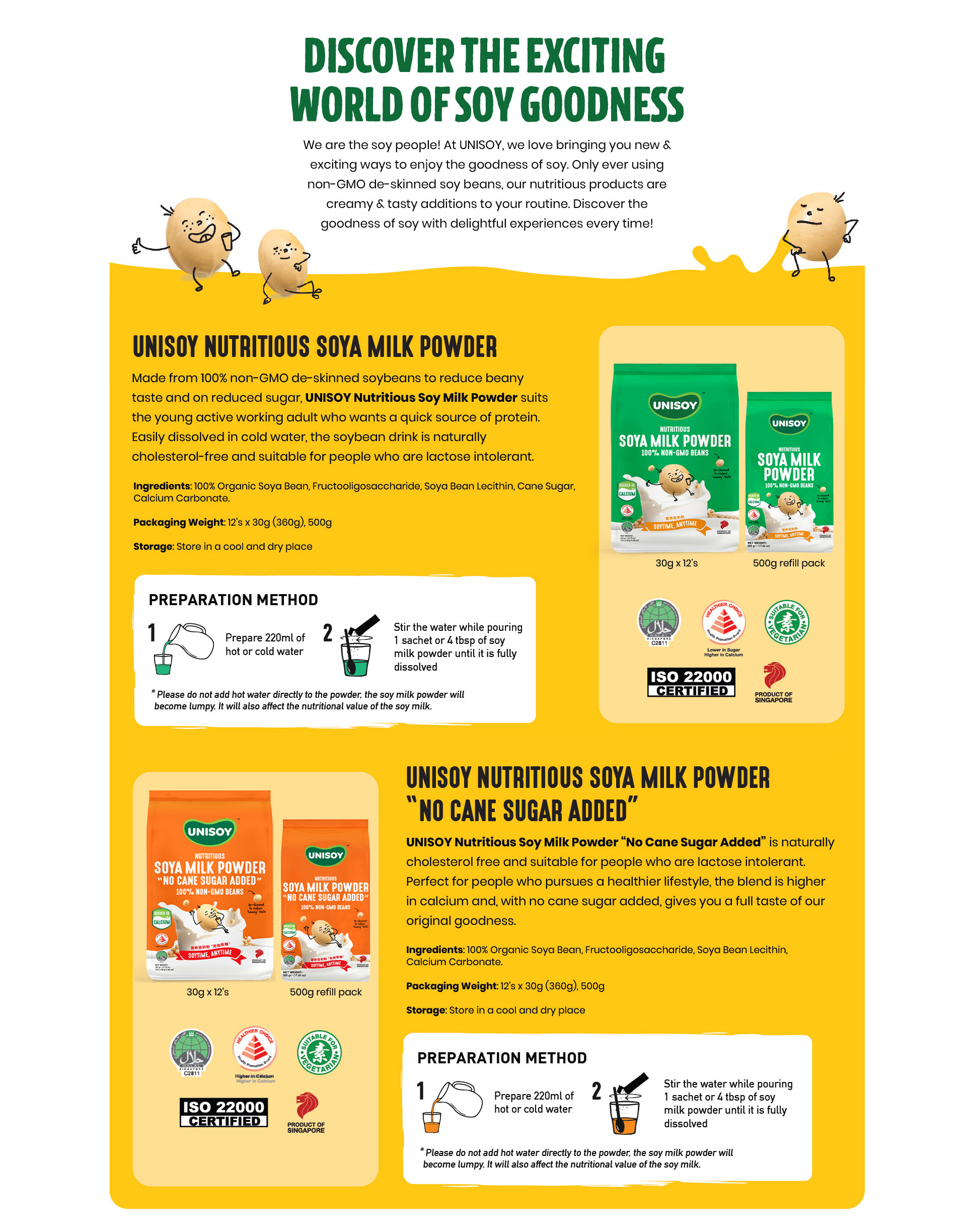 UNISOY Nutritious Soy Milk Powder